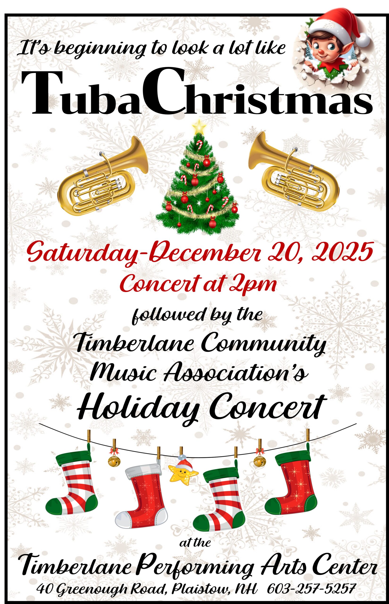 TubaChristmas 2025 – Timberlane Performing Arts Center