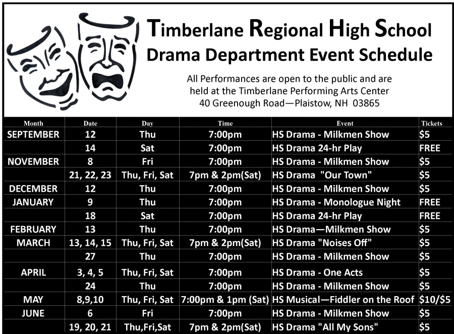 Events/Calendar – Timberlane Performing Arts Center